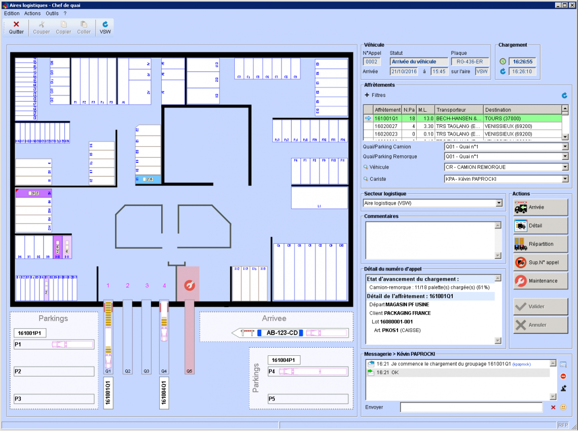 Logistics: An ERP module dedicated to the "Dock Manager" - Volume Software
